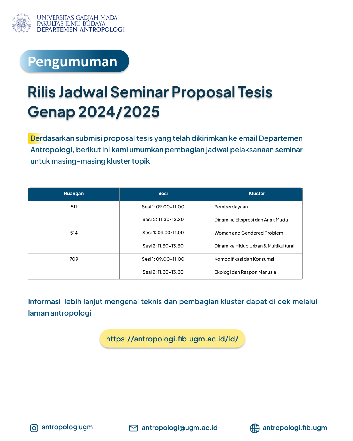 Departemen Antropologi UGM - Departemen Antropologi Fakultas Ilmu ...
